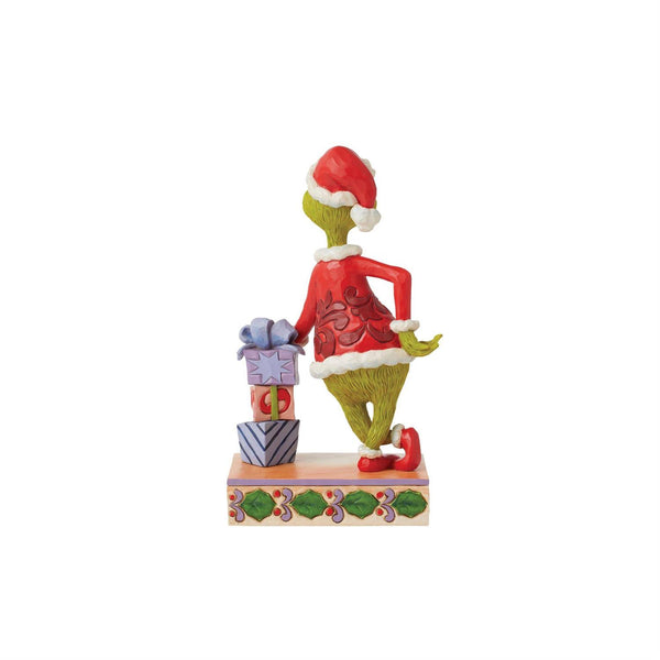 Add Festive Fun with Grinch Leaning on Gifts Figurine - Country N More ...