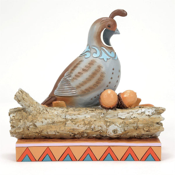 Quail Sitting on Leaves – Jim Shore Fall Figurine - Country N More Gifts