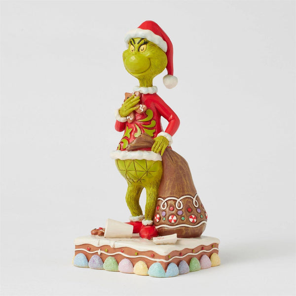 Grinch Eating Gingerbread Figurine – Jim Shore Holiday Collectible ...