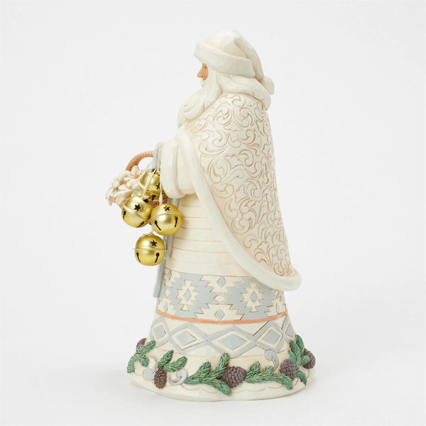 Woodland Santa Basket and Bells Figurine – Jim Shore Christmas ...