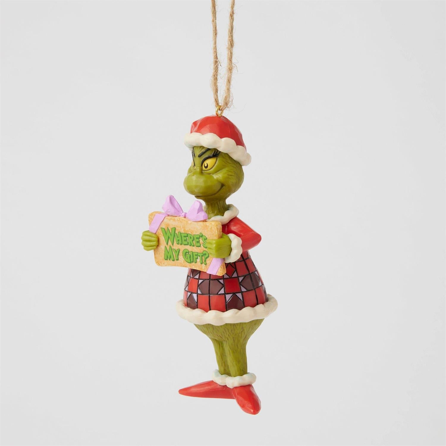 Grinch Message Ornament – Jim Shore Holiday Mischief – Country N More Gifts