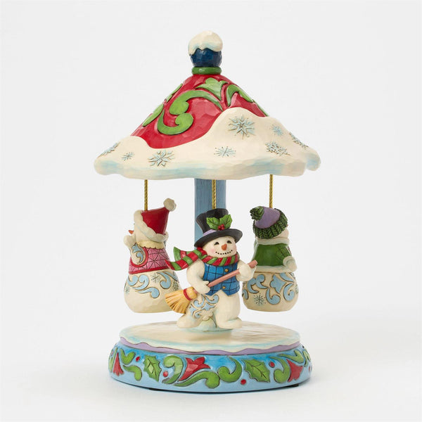 Winter Dancers - Rotating Snowman Carousel Figurine - Country N More Gifts