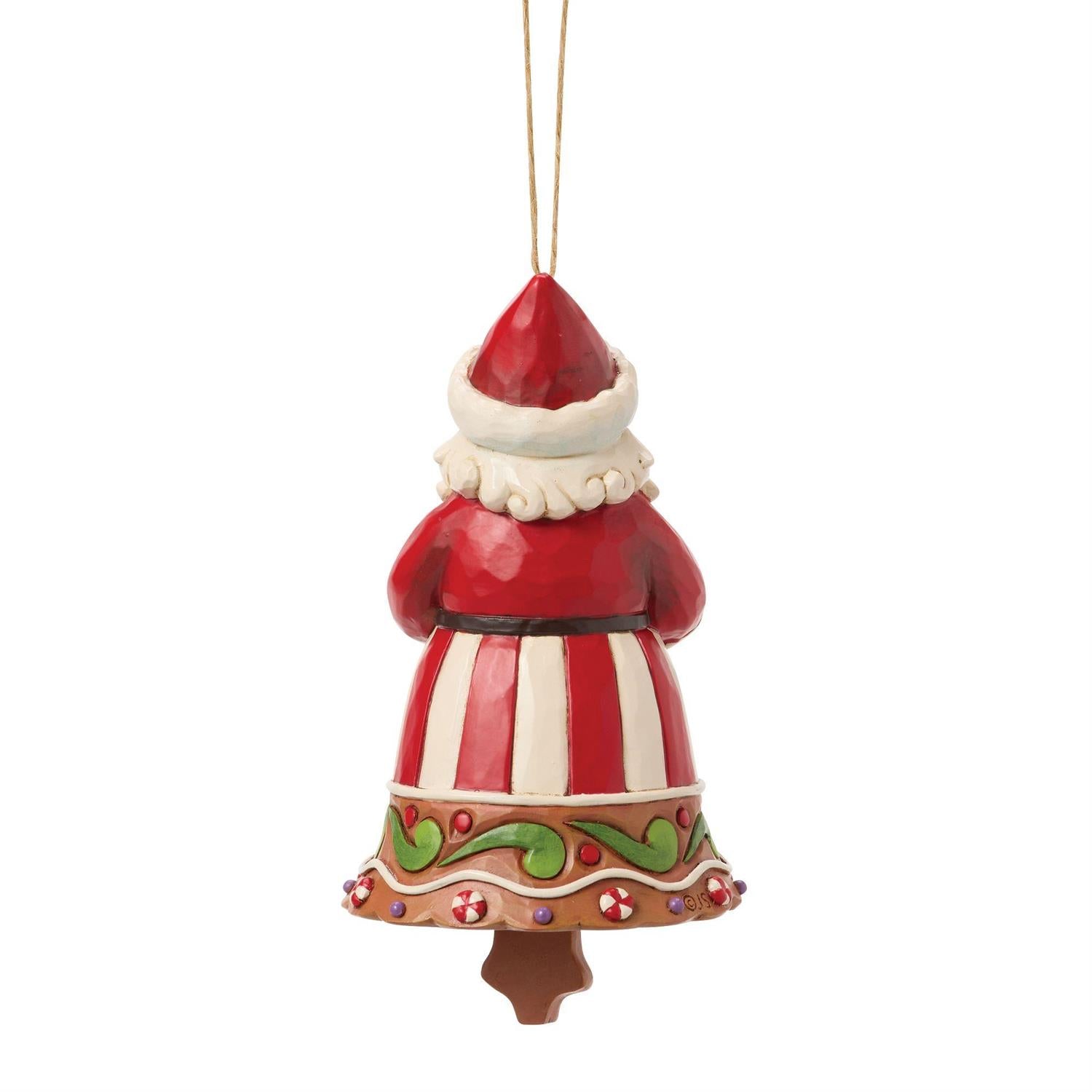 Gingerbread Santa Bell Ornament - Country N More Gifts